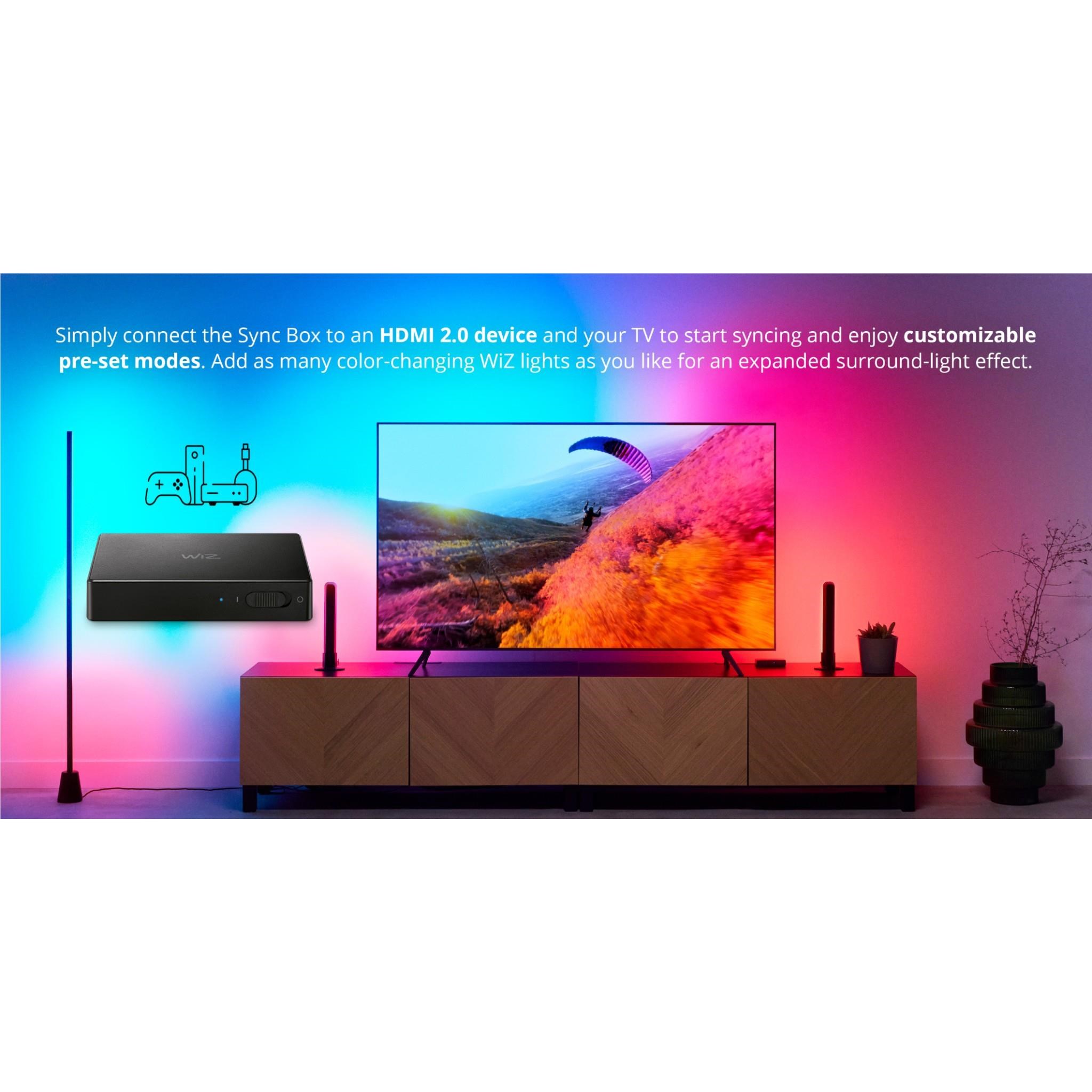 Smart Lighting - WIZ HDMI SYNCBOX TV BACKLIGHT75'-85' TV - JB Corporate ...